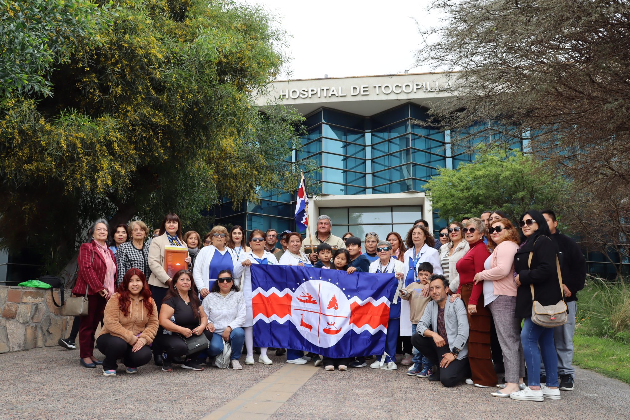 Realizamos izamiento de la Bandera del Pueblo Chango - Hospital Tocopilla